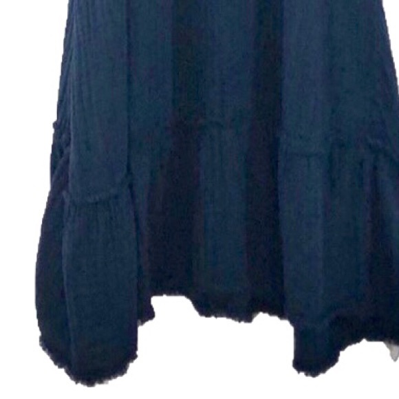 Anthropologie | Dresses | Cloth Stone Gauze Dress Halter Indigo S ...